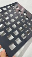 China Black Powder Coated Square Hole Perforated Mesh Panel for Decoration for sale