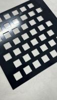 China Black Powder Coated Square Hole Perforated Mesh Panel for Decoration for sale