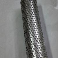 China Custom sized Stainless Steel Perforated Cylindrical Filter Cartridge for sale