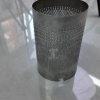 China Custom Sized Stainless Steel Perforated Cylinder Cylindrical Pipeline Filter Element for sale