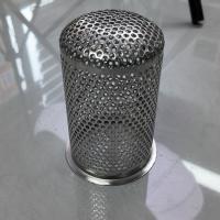 China Customized Stainless Steel Perforated Metal Cylinder Tea Strainers for sale