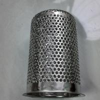 China Customized Stainless Steel Perforated Metal Cylinder Tea Strainers for sale