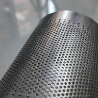 China Custom Sized Stainless Steel Perforated Cylinder Cylindrical Pipeline Filter Element for sale
