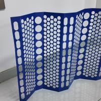 China Blue Galvanized Perforated Metal Screen Room Divider for sale