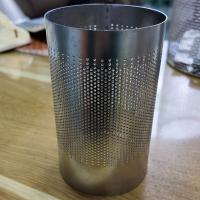 China Custom Sized Stainless Steel Perforated Cylinder Cylindrical Pipeline Filter Element for sale