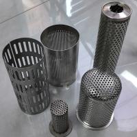 China Stainless Steel Perforated Mesh Cylinder 304 316 for Chemical Catalyst Filtration 0.5-3mm for sale