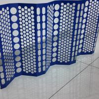 China 1000x2000mm Galvanized Perforated Metal Screen Fence Color Customizable for sale