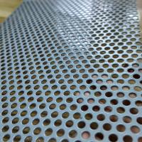 China 10mm Hole Diameter Perforated Steel Sheet With Round Hole for sale