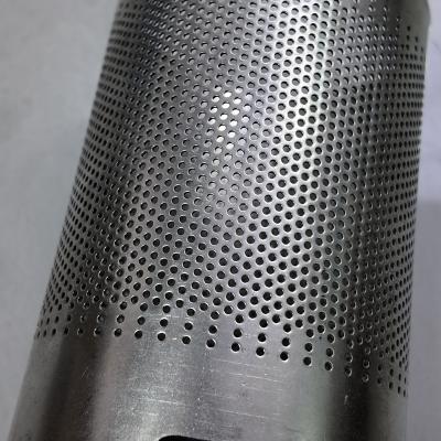 China Stainless Steel Perforated Drum 304/316 Custom Hole Pattern 0.5-3mm Thickness for sale