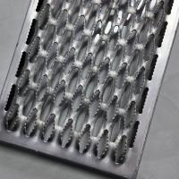 China Hot Dip Galvanized Q235 Carbon Steel Anti Slip Walkway Plate 1.22x2.44m 3mm for sale