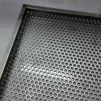 China 10mm Hole Diameter Perforated Steel Sheet With Round Hole for sale