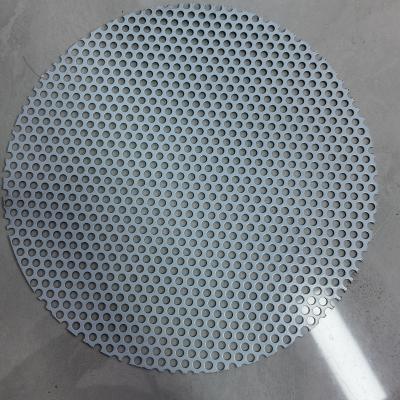 China Custom Round Stainless Steel Perforated Filter Screen Plate 304 316L 0.5-3mm for sale