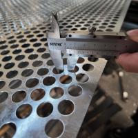 China 5182 Aluminum Alloy Perforated Sheet 4x8ft Custom Hole Size Pitch Thickness 4-10mm for sale