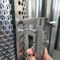 China Blue Perforated Steel Plate Round Holes 1.22x2.44m 0.5-3mm Architectural Decoration for sale