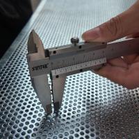 China Blue Perforated Steel Plate Round Holes 1.22x2.44m 0.5-3mm Architectural Decoration for sale