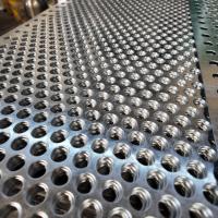 China Perforated Stainless Steel Bar Grating Round Holes Rust Resistant for sale