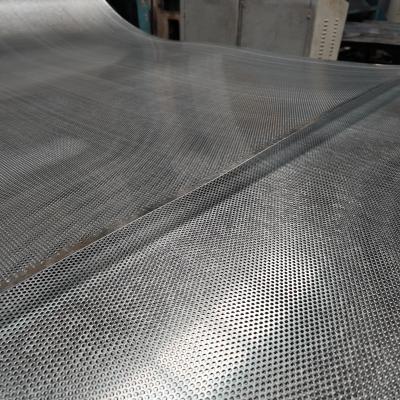 China Stainless Steel Perforated Mesh Sheet 4mm Aperture for Fish Pond Filtration 304 316 for sale
