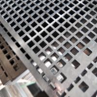 China Square Perforated Aluminum Sheet For Decoration Customizable Color for sale
