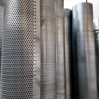 China 304 Stainless Steel Round Hole Bar Grating 1.22x2.44m for Fish Pond Filtration for sale
