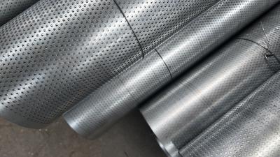 China 1.5mm Thick Stainless Steel Perforated Drum Cylinder 304 316L Rotary Screen for sale