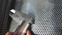 China 1mm Thick Galvanized Mild Steel Perforated Mesh for Grain Sieving Screening for sale