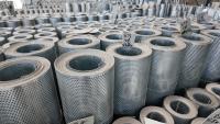 China Roll Perforated Metal Sheet, Full Material Range Custom Size Punched Coil Plate for sale