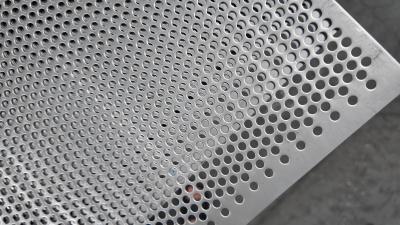 China Round Hole Galvanized Perforated Metal Plate Custom Size for sale