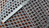 China Round Square Diamond Hole Custom Perforated Metal Sheet Punched Mesh Panel for sale