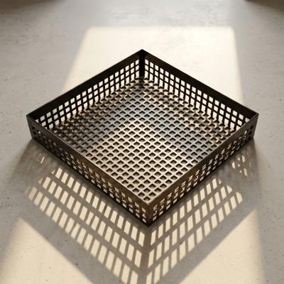 China Bend Square Hole Stainless Steel Perforated Metal Sheet for sale