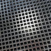 China 1.5mm Thick Square Hole Galvanized Perforated Metal Sheet 1.22x2.44m Silver for sale