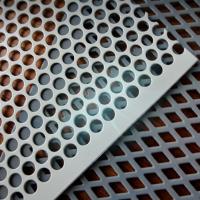 China Round Square Diamond Hole Custom Perforated Metal Sheet Punched Mesh Panel for sale