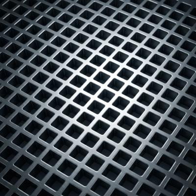 China Square Hole Stainless Steel Perforated Mesh Customizable Stainless Punched Plate for sale