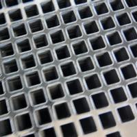 China Square Hole Stainless Steel Perforated Mesh Customizable Stainless Punched Plate for sale