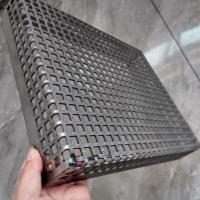 China Bent Square Hole Perforated Metal Plate Custom for sale