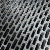China Galvanized Oblong Slot Perforated Mesh Punching Screen For Construction for sale