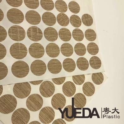 China Waterproof PVC Screw Cap Stickers 10-50mm Diameter Self-Adhesive Furniture Hole Covers for sale