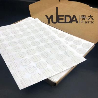 China Customizable White Plastic Screw Cap Stickers 10-50mm Self-Adhesive Hole Covers for Furniture Protection for sale