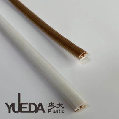 China Two-Color PVC Wood Grain Plastic Profiles 20-100mm Custom Extrusion for Furniture & Construction for sale