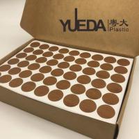 China Flexible Heat Resistant PVC Screw Sticker Caps - Brown Grain Waterproof Bolt Protection for Furniture & Cabinets for sale