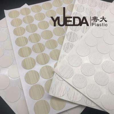 China Custom PVC Screw Stickers 10-50mm Diameter Range | Self-Adhesive Furniture Hole Covers in Multiple Colors & Textures for sale