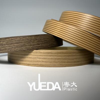China Waterproof PVC Edge Banding 0.3-3mm Thickness Wood Grain for Kitchen Cabinets Furniture for sale