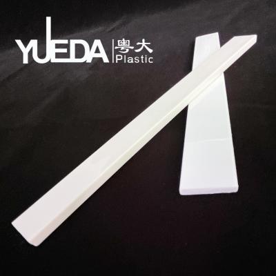 China Customizable PVC Flat Extrusion Profiles 2-10mm Thickness Options for Impact Resistant Home Decor Applications for sale