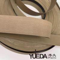China Wood Grain PVC Edge Banding Strips for Furniture - Custom Birch Veneer Pattern, 3000 MOQ, SGS Certified for sale
