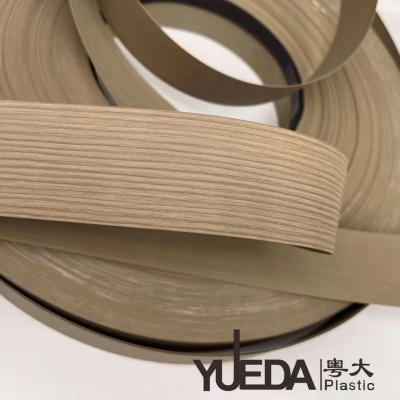 China Wood Grain PVC Edge Banding Strips for Furniture - Custom Birch Veneer Pattern, 3000 MOQ, SGS Certified for sale