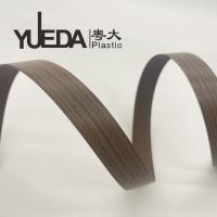China Wood Grain PVC Edge Banding Tape 22mm x 2mm for Furniture Panel Sealing Decoration for sale