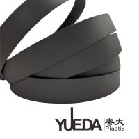 China Wood Grain PVC Edge Banding Tape - Black Heat Resistance 3000m MOQ SGS Certified for sale
