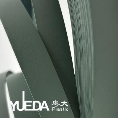 China Dark Green Textured Furniture Edgebanding Shelf Edge Tape 22mm x 50m Dirt Resistant for sale