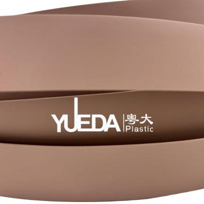 China YUEDA Solid Color PVC Edge Band Tape - 65°C Heat Resistant, Customizable Width & Length for Furniture Protection for sale