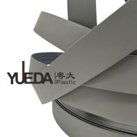 China 1mm Gray PVC Edge Banding with 65°C Heat Resistance - Customizable Width & Length for Furniture for sale