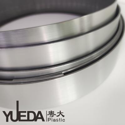 China Metal Thermal Transfer PVC Edge Banding Strip - 15-45mm Width, 200m Rolls, Water & Wear Resistant for sale